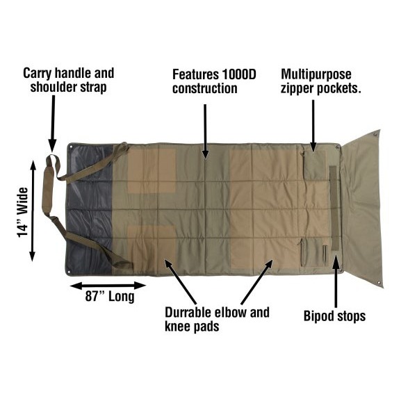 LYMAN TAC-MAT HD LONG RANGE SHOOTING MAT BLACK/GREEN – Accuracy Reloading