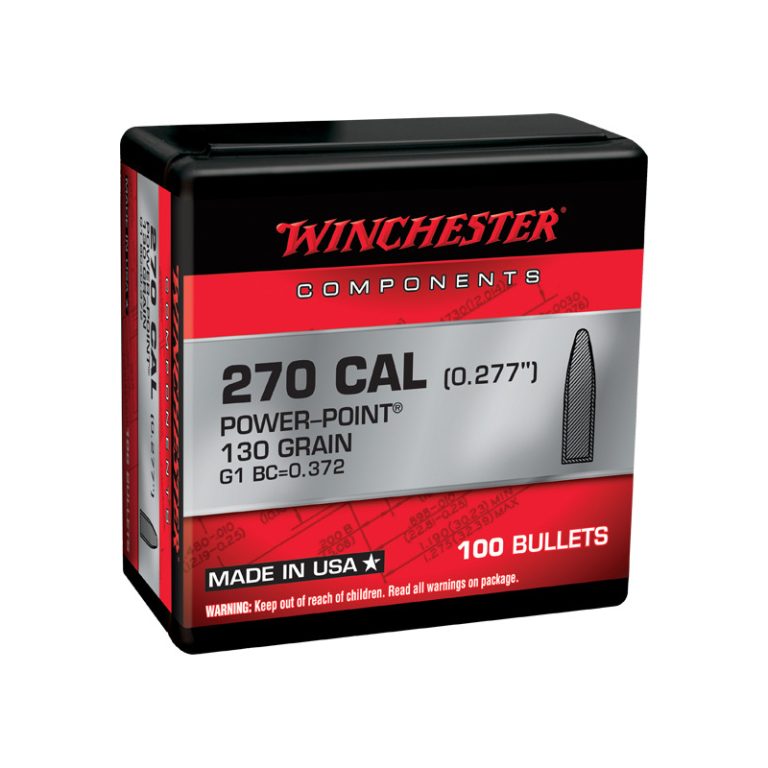 WINCHESTER BULLET 270 (.277) 130 GR. PWR PT (100 PZ.) – Accuracy Reloading